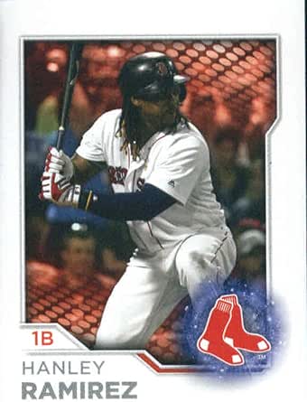 Amazon.com: 2017 Topps Stickers #88 Hanley Ramirez Boston Red Sox ...