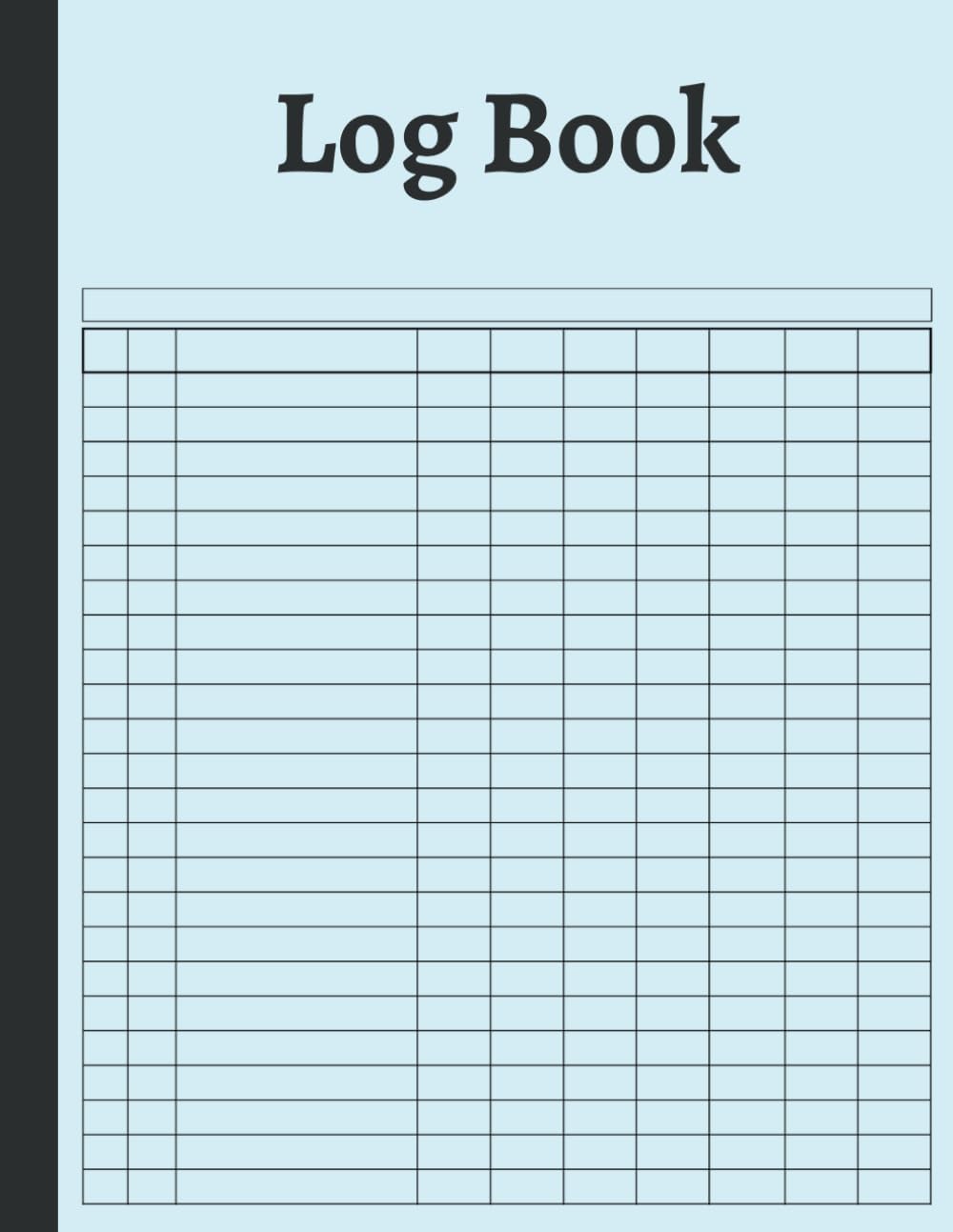 Amazon.com: Log Book: Large Customizable 7 Columns Multipurpose Daily ...