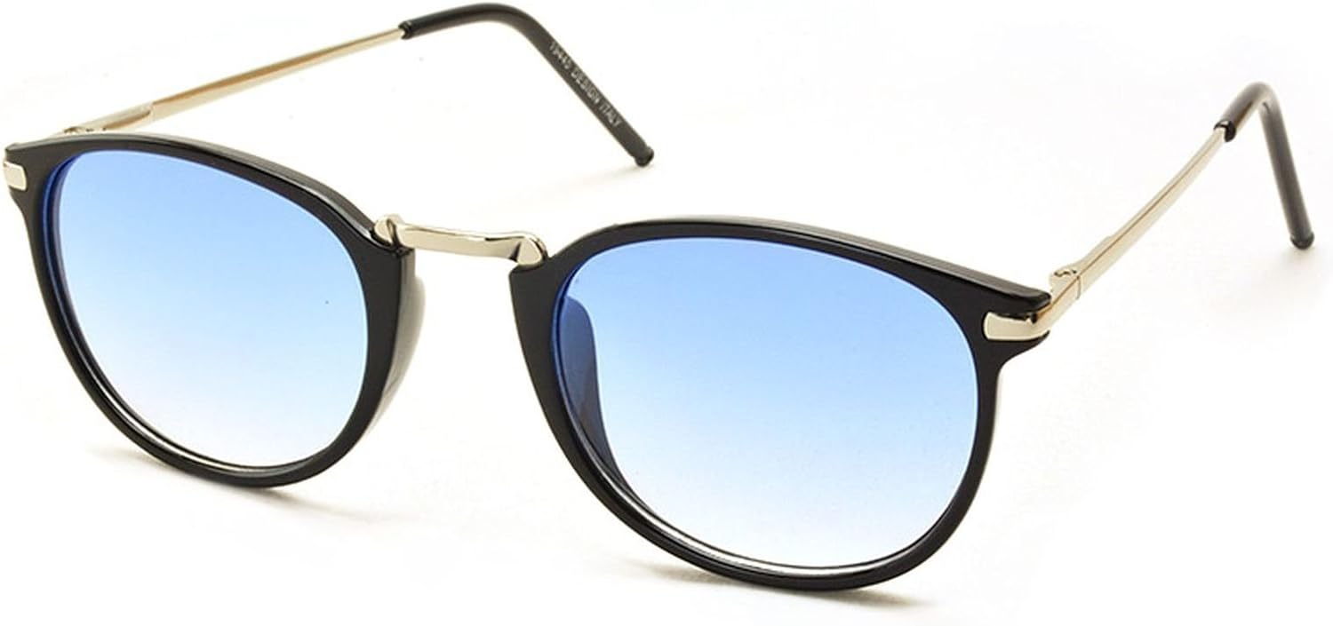 Amazon.com: Stacle Men's Raised Metal Bridge UV Protected Retro Round ...