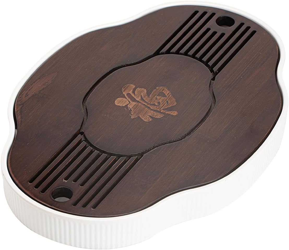 Amazon.com: FETGKNBM2 Tea Tray Bamboo Chinese Gongfu Tea Tray Table Box ...