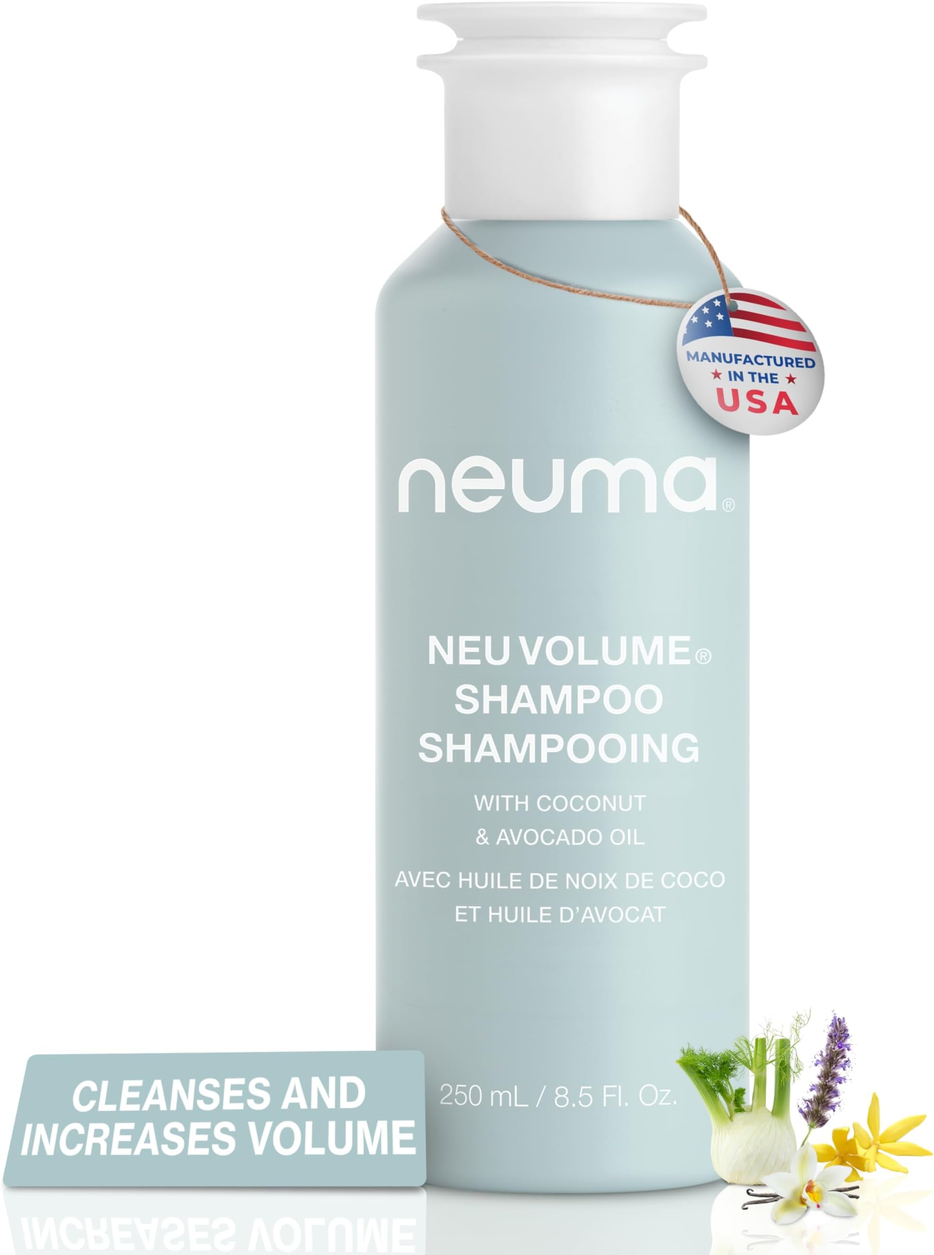 Amazon.com: NEUMA Neu Volume Shampoo 8.5 Fl. Oz. Fennel, Ylang Ylang ...