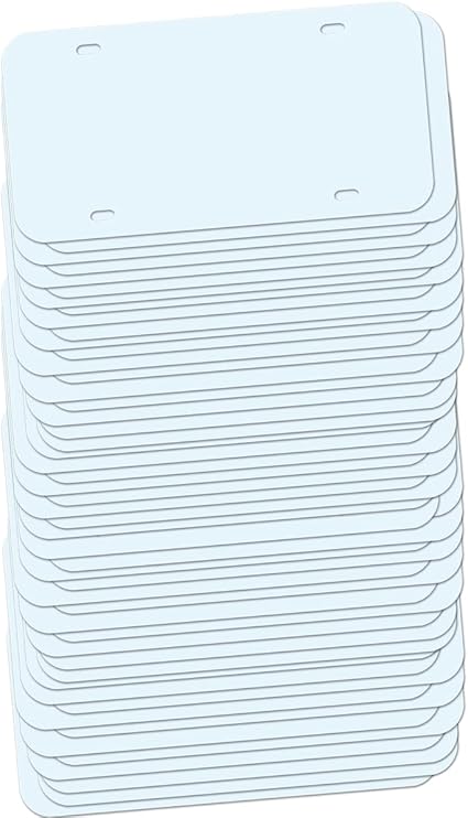 Amazon.com: Simplee Signage 12"x6" Blank License Plates for Custom ...