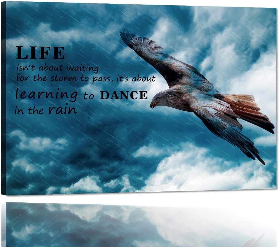 Amazon.com: Inspirational Quote Life Isnt About Waiting for The Storm ...