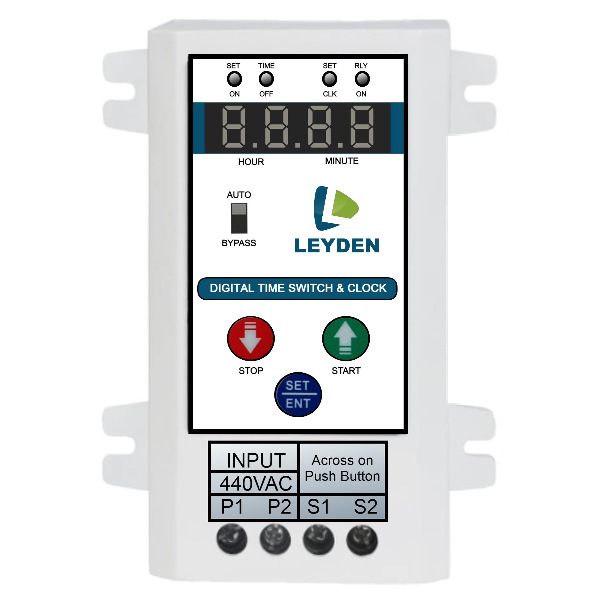 LEYDEN® TM-CLKDS, 440V, Digital Timer Switch for 3 Phase Motor DOL ...