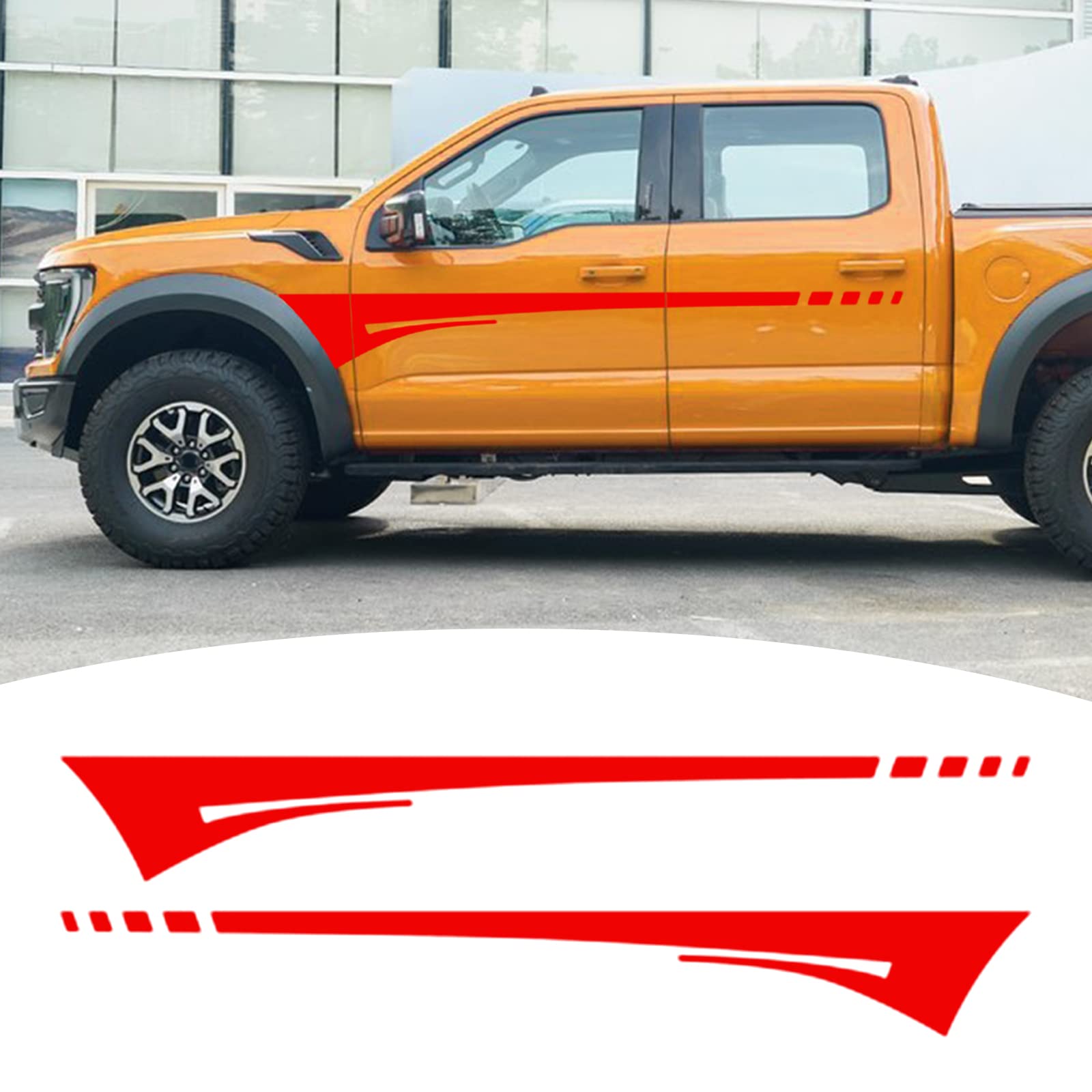 Amazon.com: Bilisin Car Body Side Door Stickers Vinyl Sports Racing ...