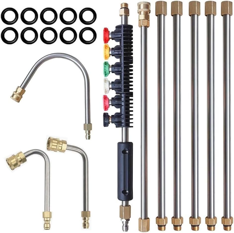 Amazon.com: Eaglever Pressure Washer Extension Wand Set, 15" Stainless ...