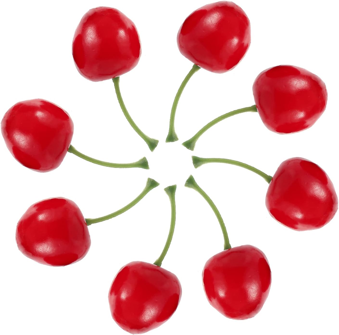 Amazon.com: XINFU Fake Artificial Fruit Big Double Cherry Decoration ...