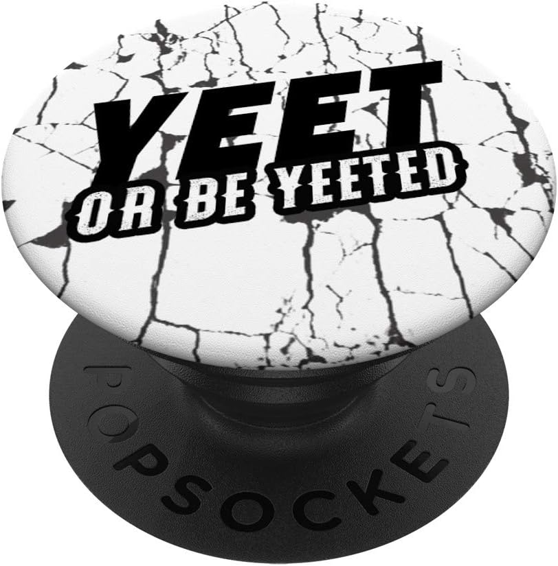 Amazon.com: Yeet or Be Yeeted Cool Black and White Distressed ...