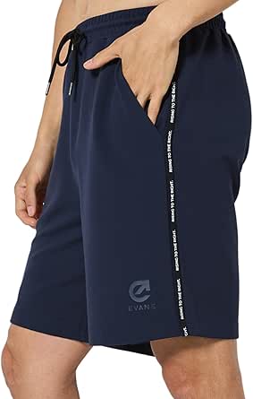 Amazon | [EVANE] エバン 4WAY ストレッチ ライン ショーツ (S, ネイビー) | アクティブショートパンツ 通販