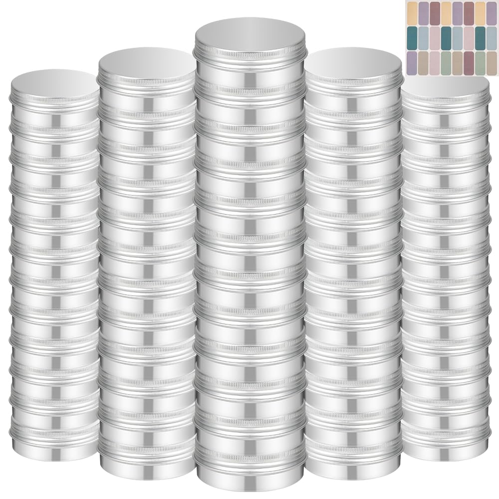 Amazon.com: LIYAR 4 oz Tins with Lids,24 Pack 4oz Tins Wide Mouth ...