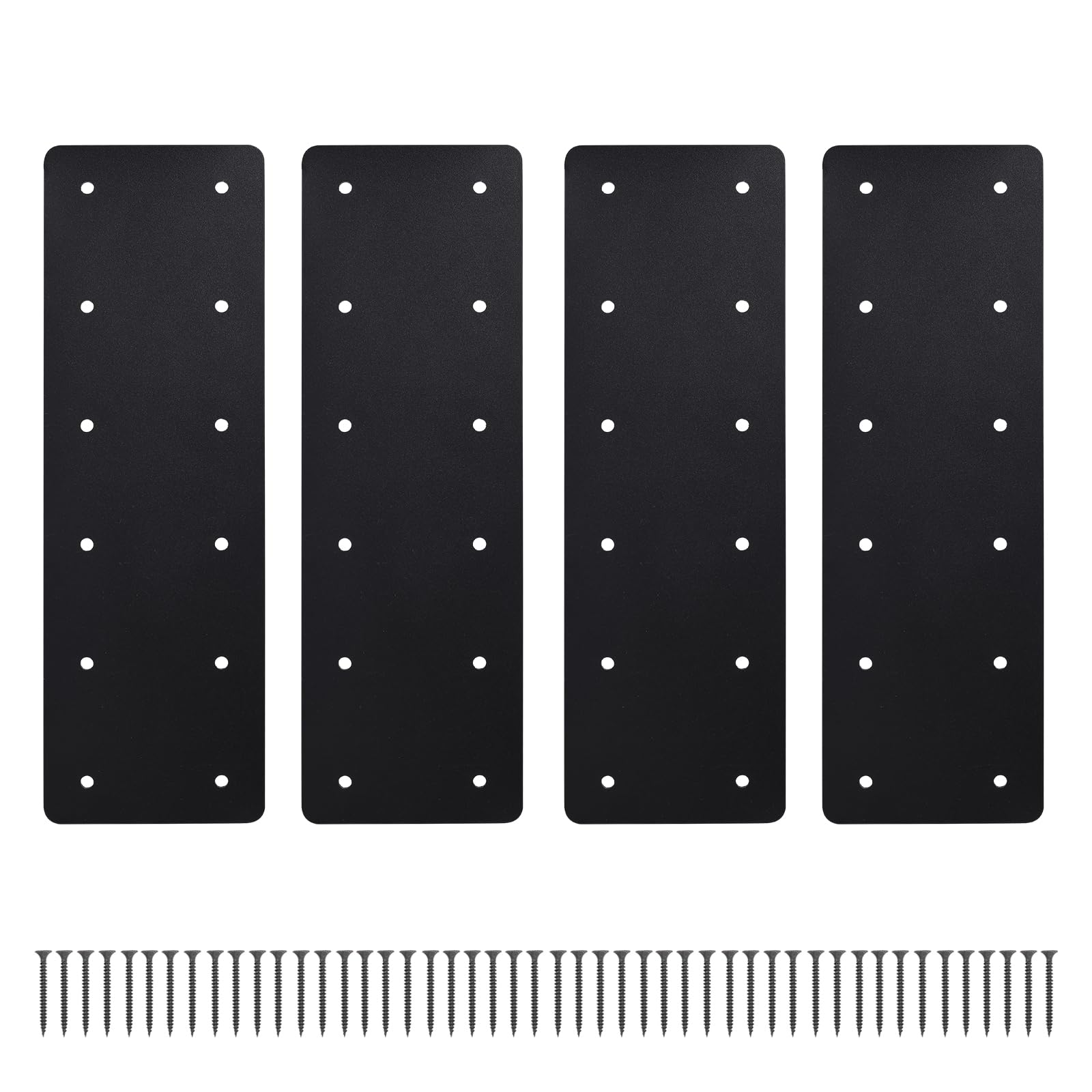 Amazon.com: XZWMY Straight Steel Plate 4PCS,15.7"x5" Heavy Duty Flat ...