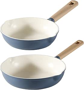 Amazon.co.jp: Carote Frying Pan Set, 2 Piece (7.9 inches (20 cm) Frying Pan + 10.2 inch (26 cm ...