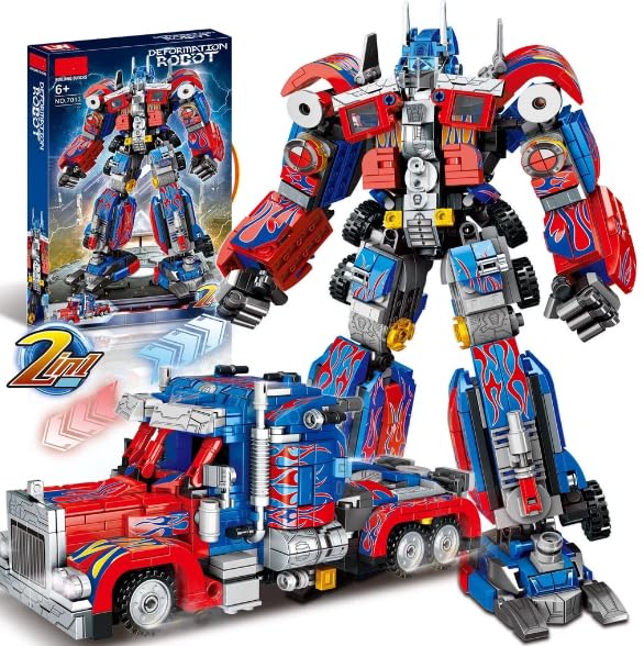 Galaxy Hi-Tech 2 in 1 Transforming Robot Architect Brick Toys 533 ...