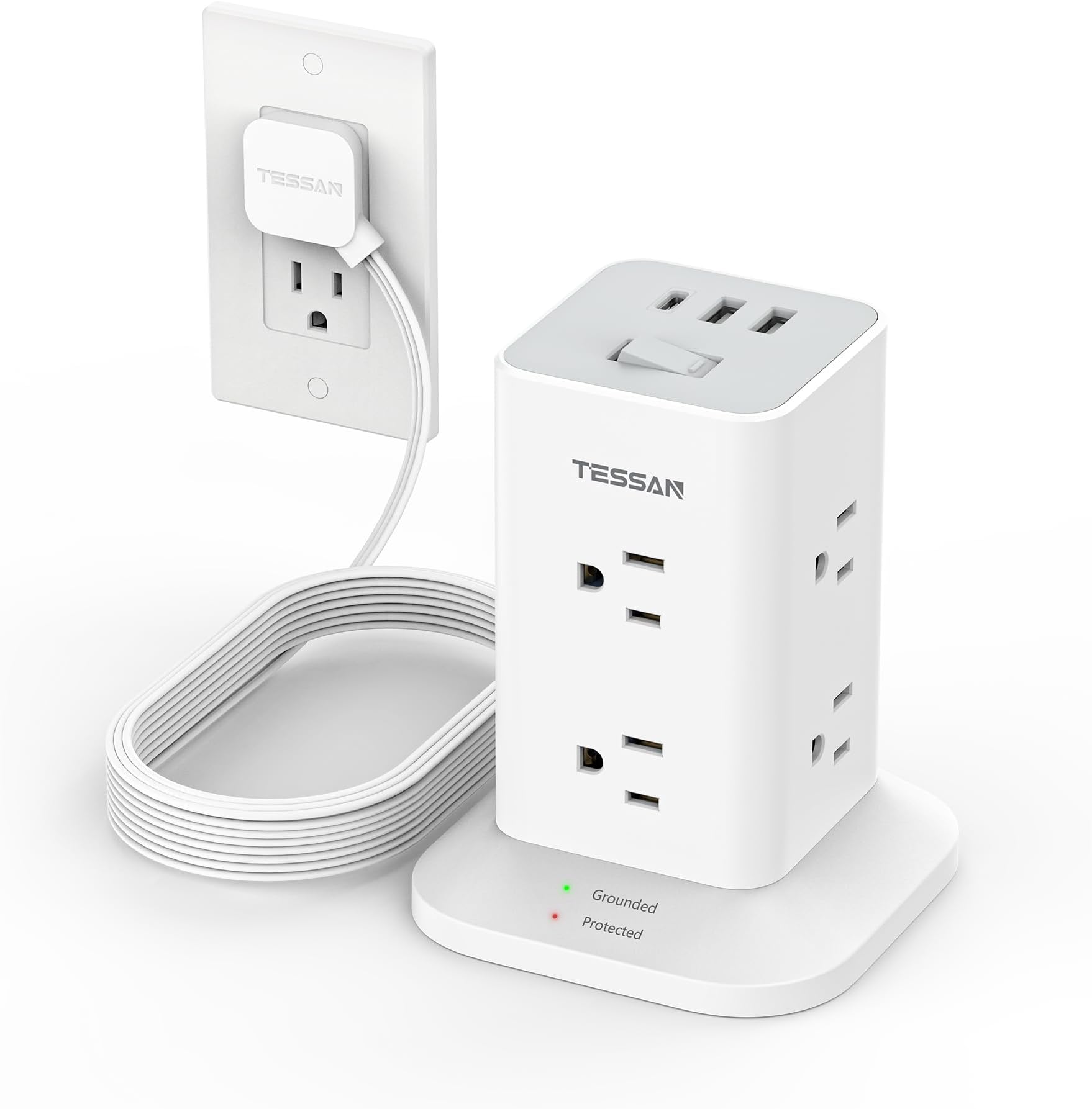 Amazon.com: Klein Tools 29601 Magnetic Power Strip with Surge Protector ...