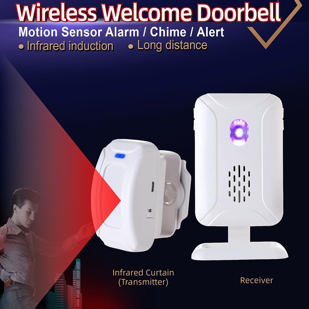 Wireless Door Chime Motion Wireless Motion Sensor Door Chime Set