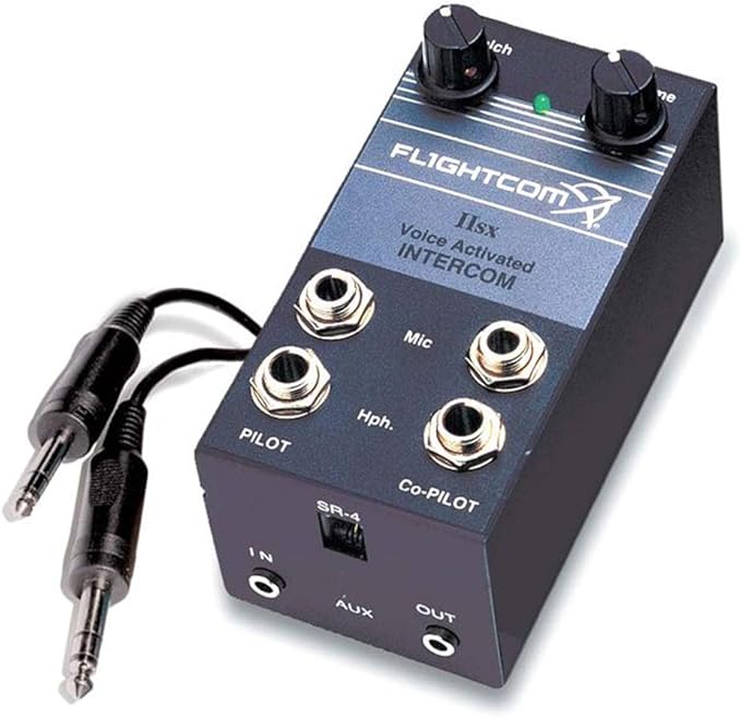 Amazon.com: Flightcom Model IISX Voice Activated Portable Aviation ...