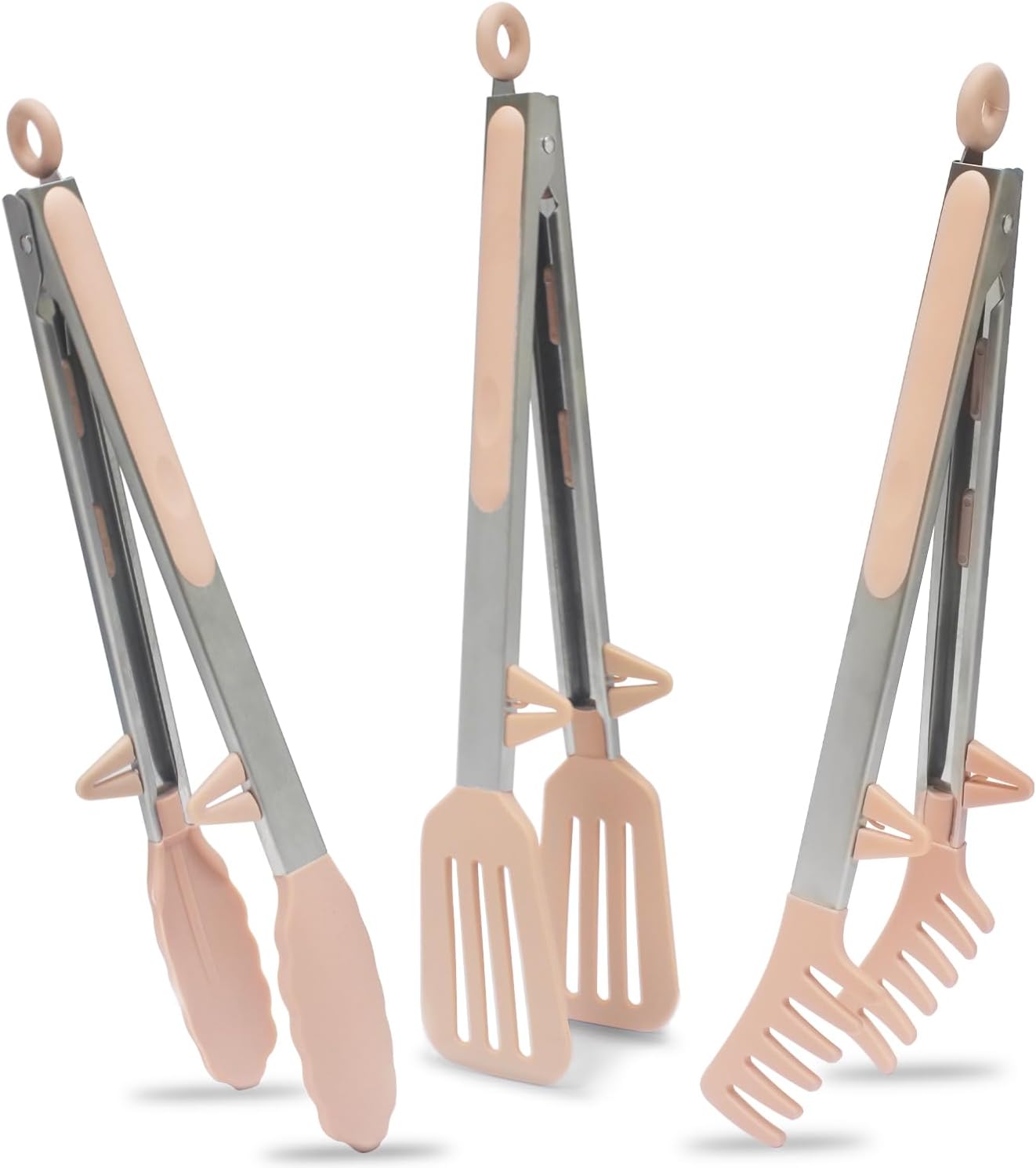 Amazon.com: Tongs for Cooking, 12" Kitchen Tongs with Silicone Tips ...