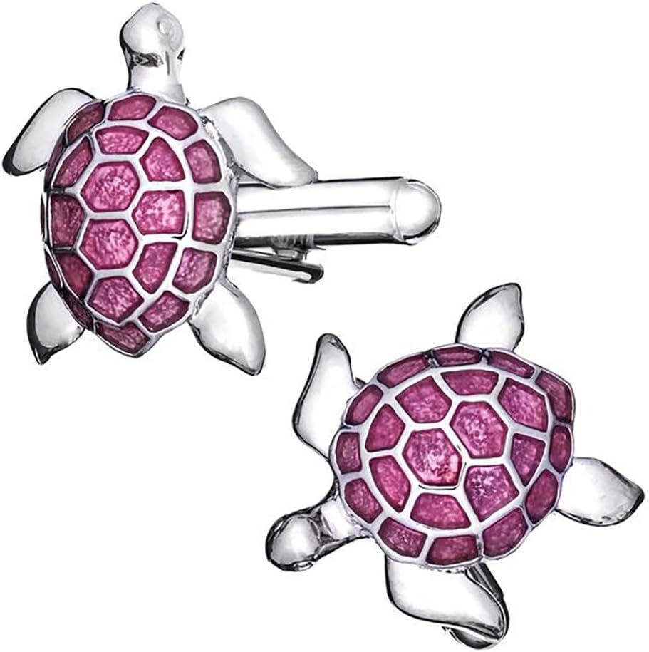 Amazon.com: Pink Turtle Cufflinks: Clothing, Shoes & Jewelry