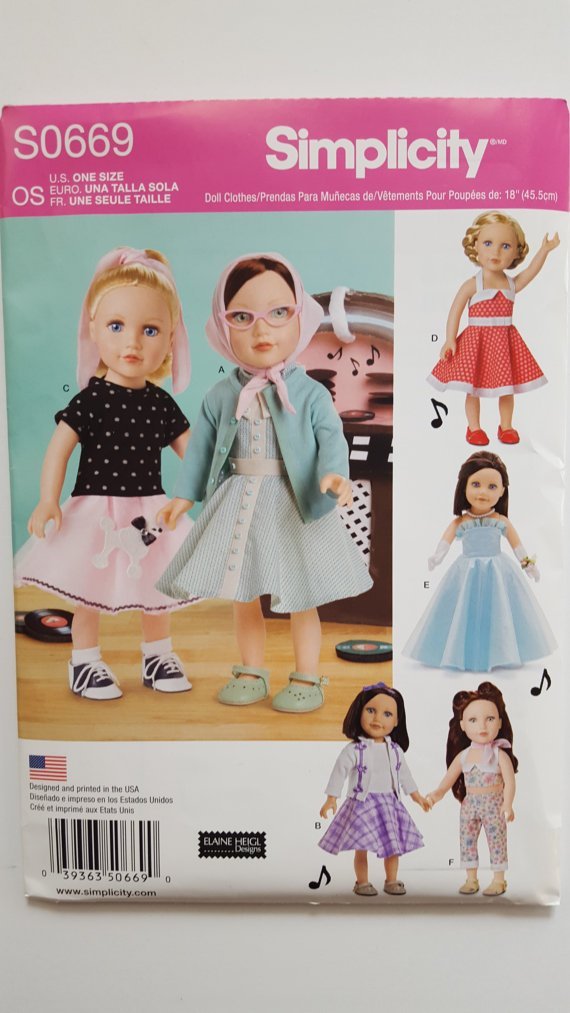 Doll Size Poodle Skirt Pattern - Free Patterns