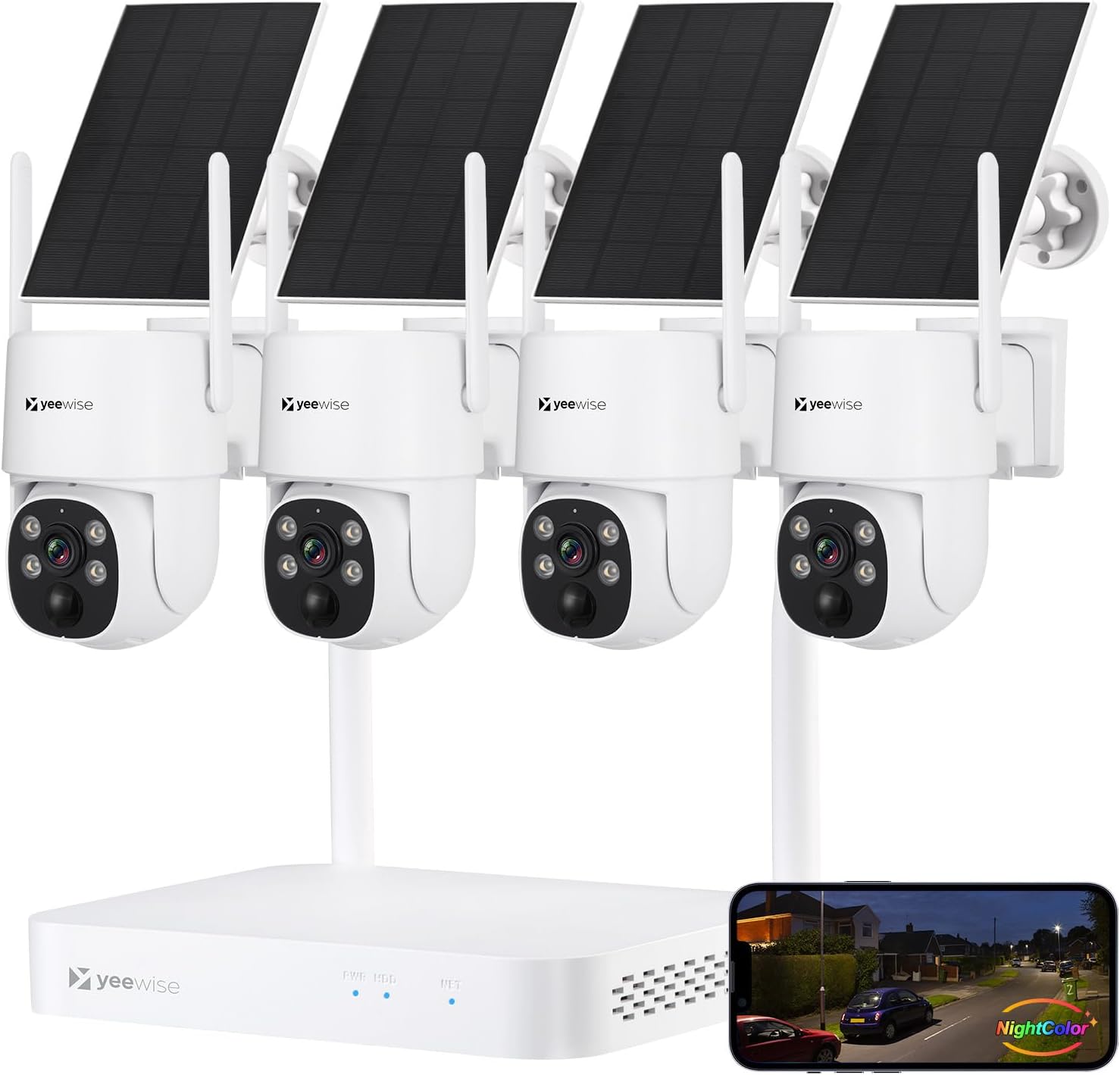 Amazon.com : AOSU Security Cameras Outdoor Wireless, 4 Cam-Kit, No ...
