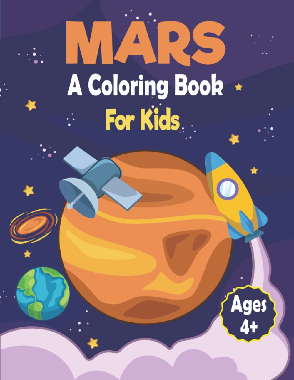 Mars: A Coloring Book For Kids: Hunt, Vanessa Emily: 9798829072018 ...