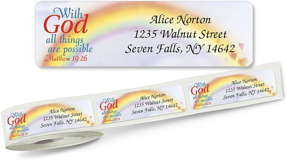 Amazon.com : Personalized Faith Labels & Seals 60 : Office Products