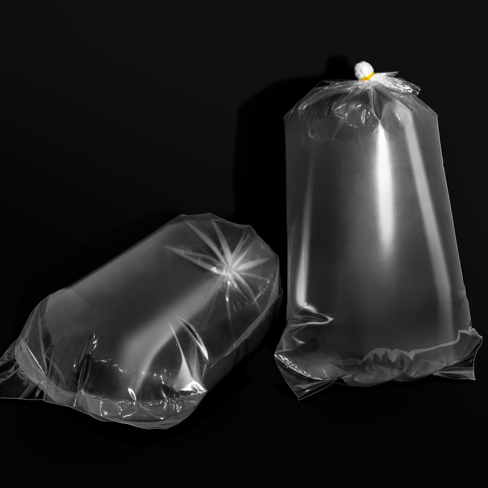 Snapklik.com : Live Fish Bags, 10x20” Round Bottom Double Seal Clear ...