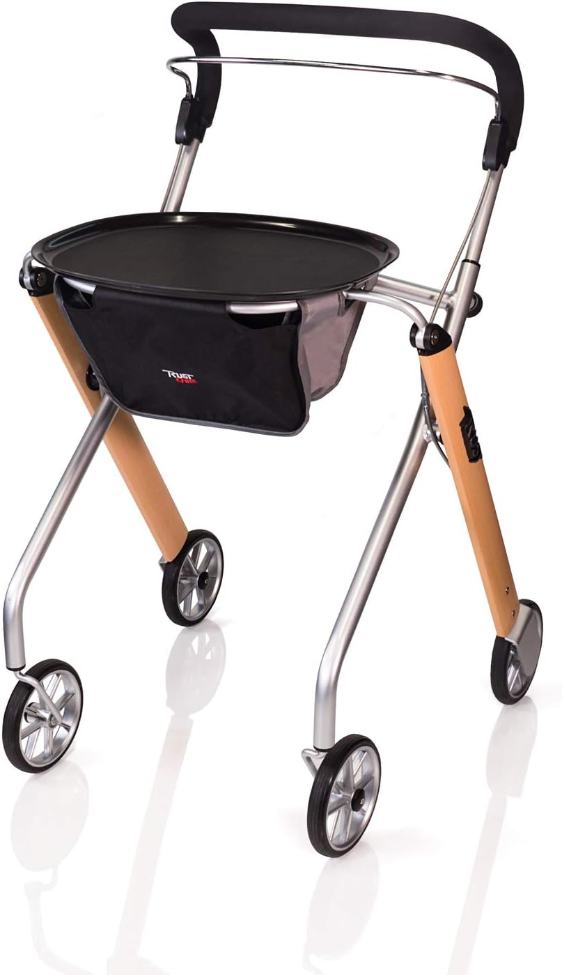 Stander Let’s Go Indoor Rollator, Lightweight Four Wheel Euro Style ...