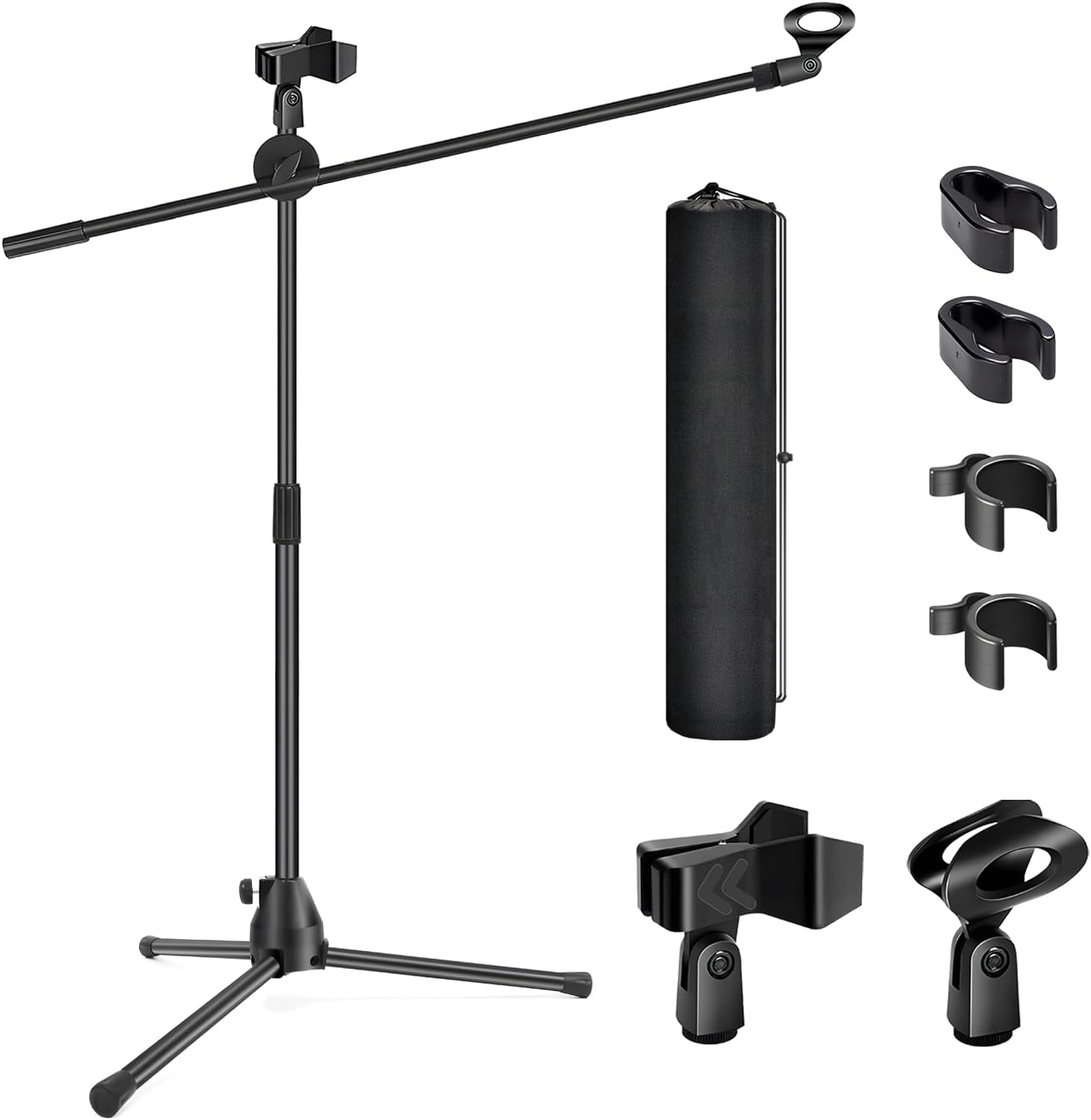 Ninmaofly Microphone Stand Tripod Boom Mic Stand Floor Stand, Tripod ...