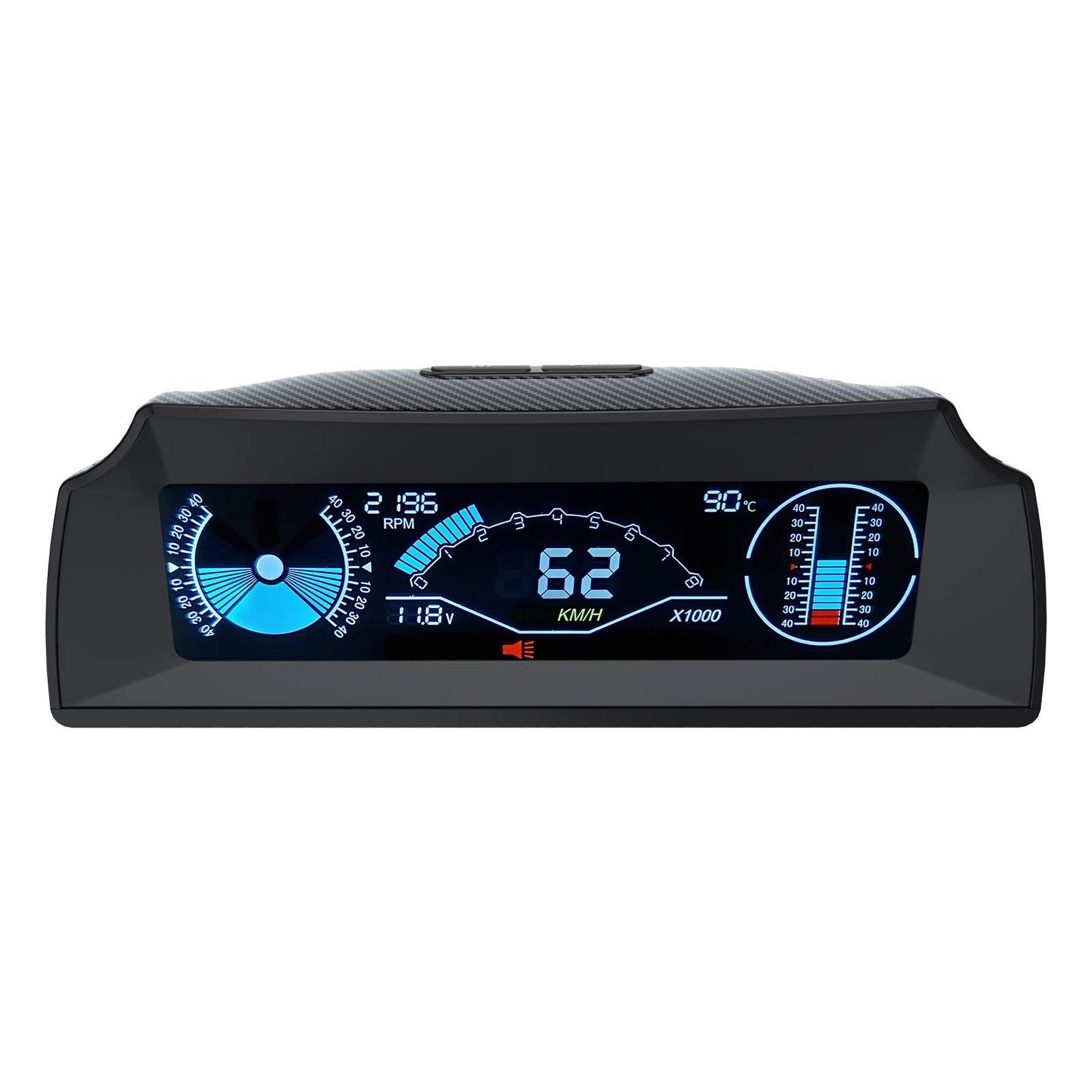 Buy AUTOOL X90 OBD2 Car Inclinometer Level Tilt Gauge Car Head-Up ...