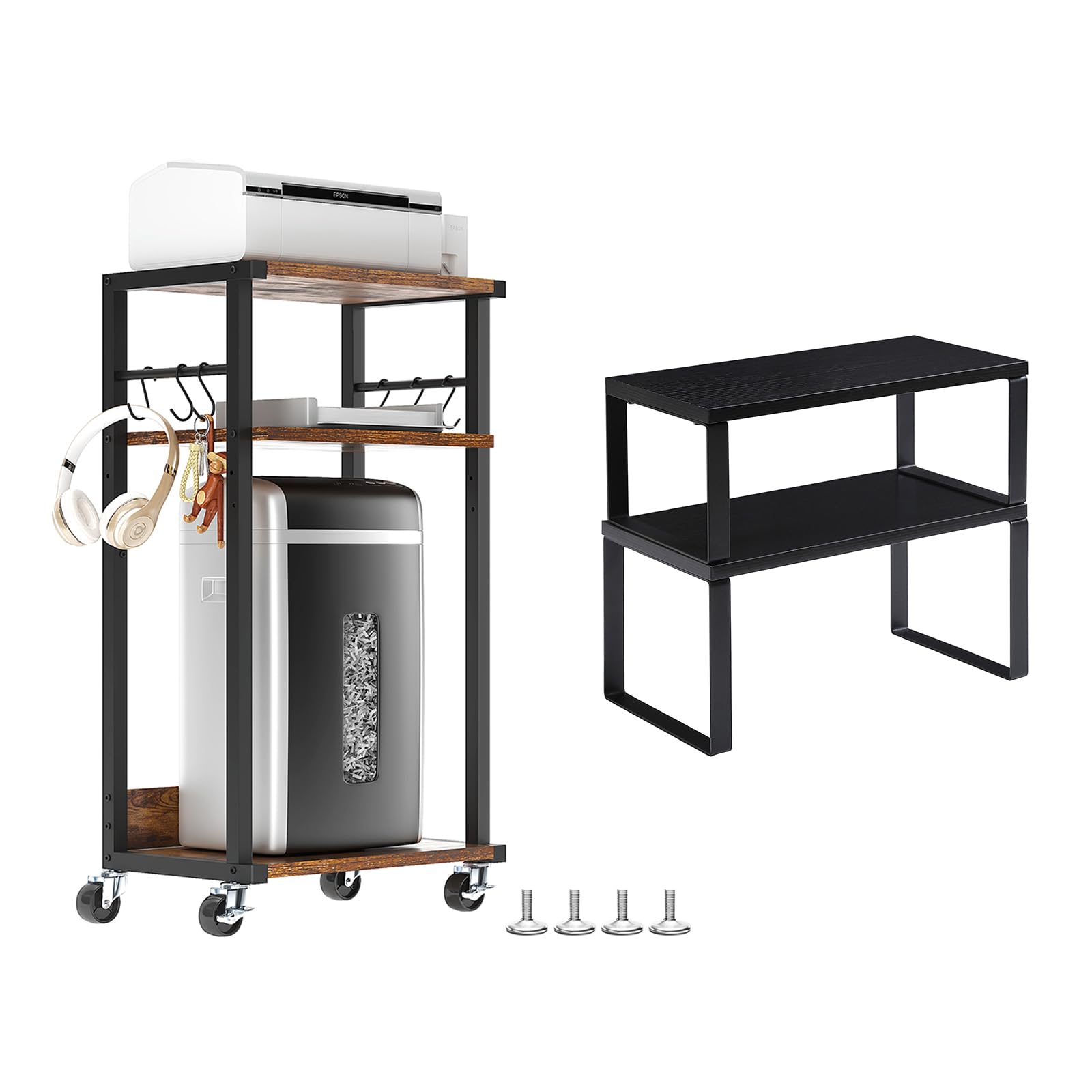 Amazon.com: YMYNY Mobile Printer Stand, Storage Racks for Cupboard ...