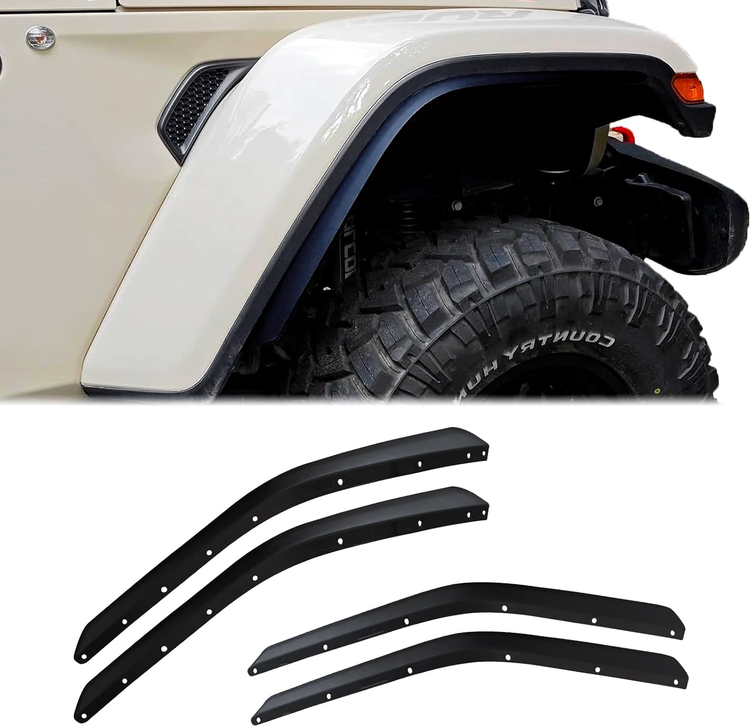 Amazon.com: ETL INDUSTRIES Front & Rear Fender Flares Extensions Set ...