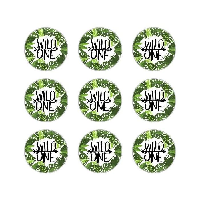 Buy 24 WILD ONE Jungle Safari Animals Zoo Edible Rice Wafer Paper ...