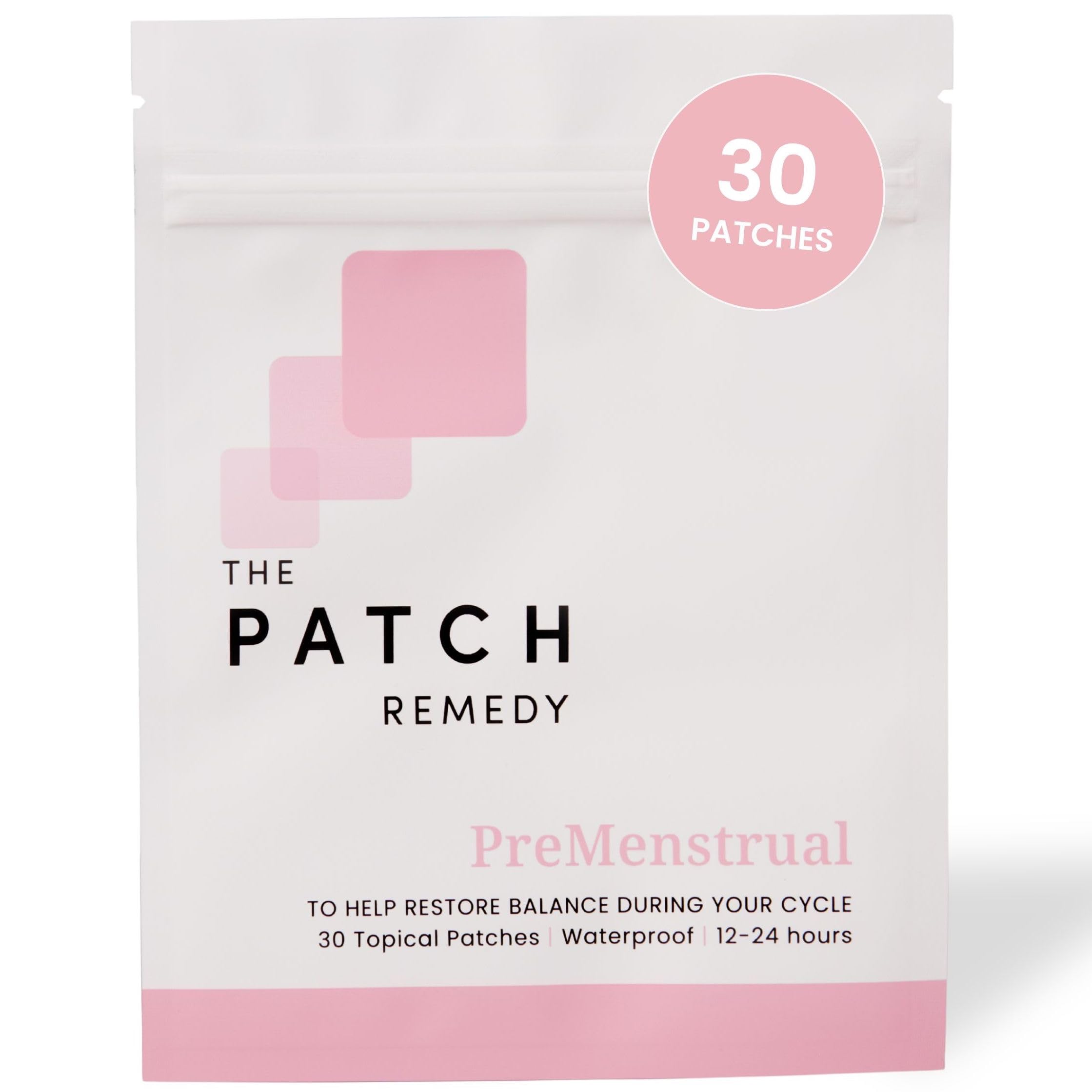 Amazon.com: The Patch Remedy PreMenstrual Patch for Women - 30 Topical PMS Period Cycle Patches ...