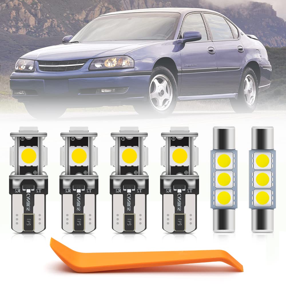 Amazon.com: 14pcs Interior LED Lights Bulb Kit for Chevy Impala 2000 ...