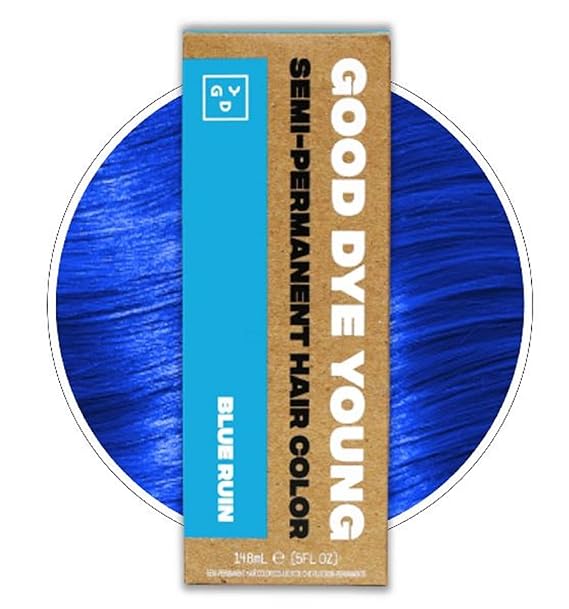 Amazon.com : Good Dye Young Semi Permanent Blue Hair Dye (Blue Ruin ...