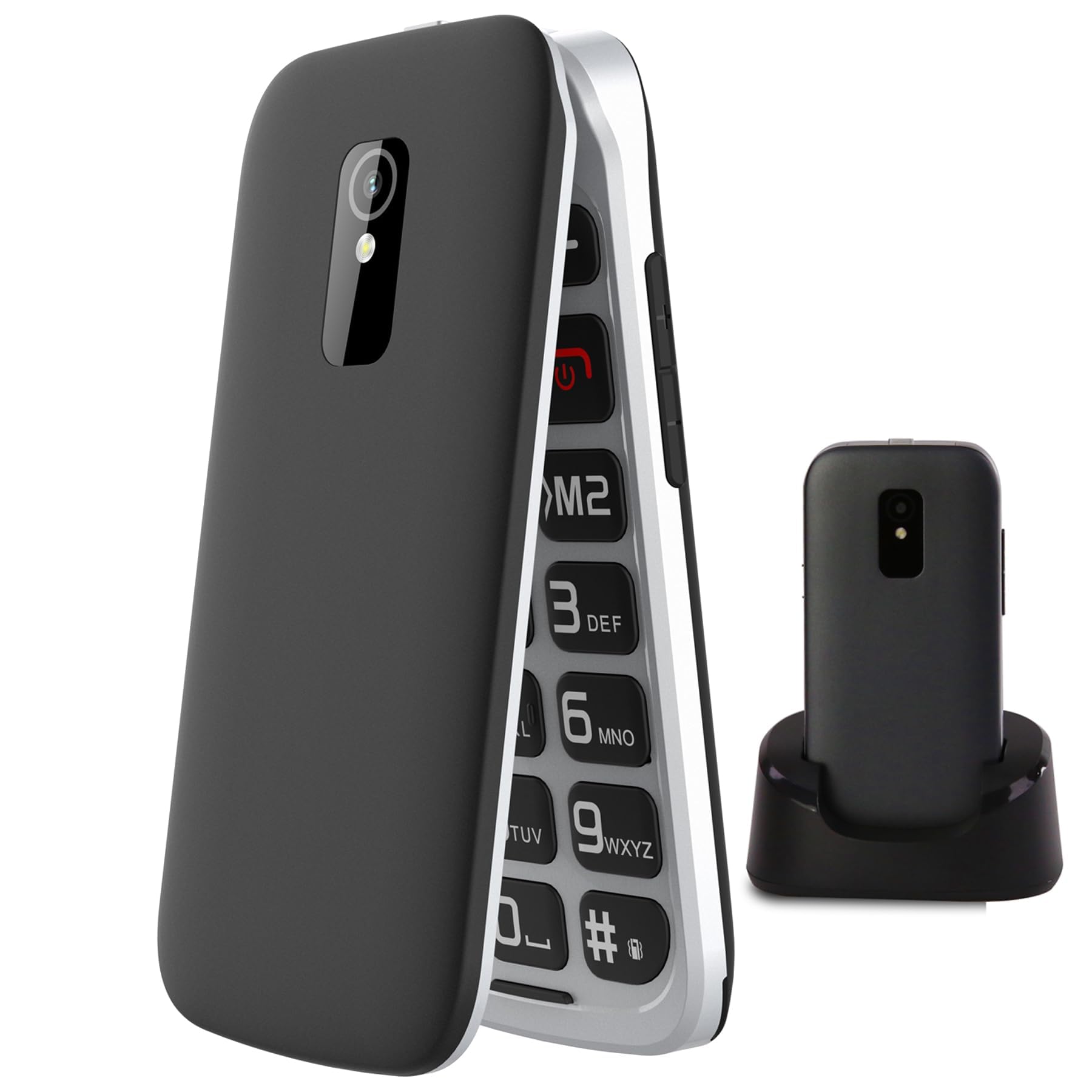 LESIA Mobile Phone for Elderly, Clamshell Senior Phone with Big Button ...