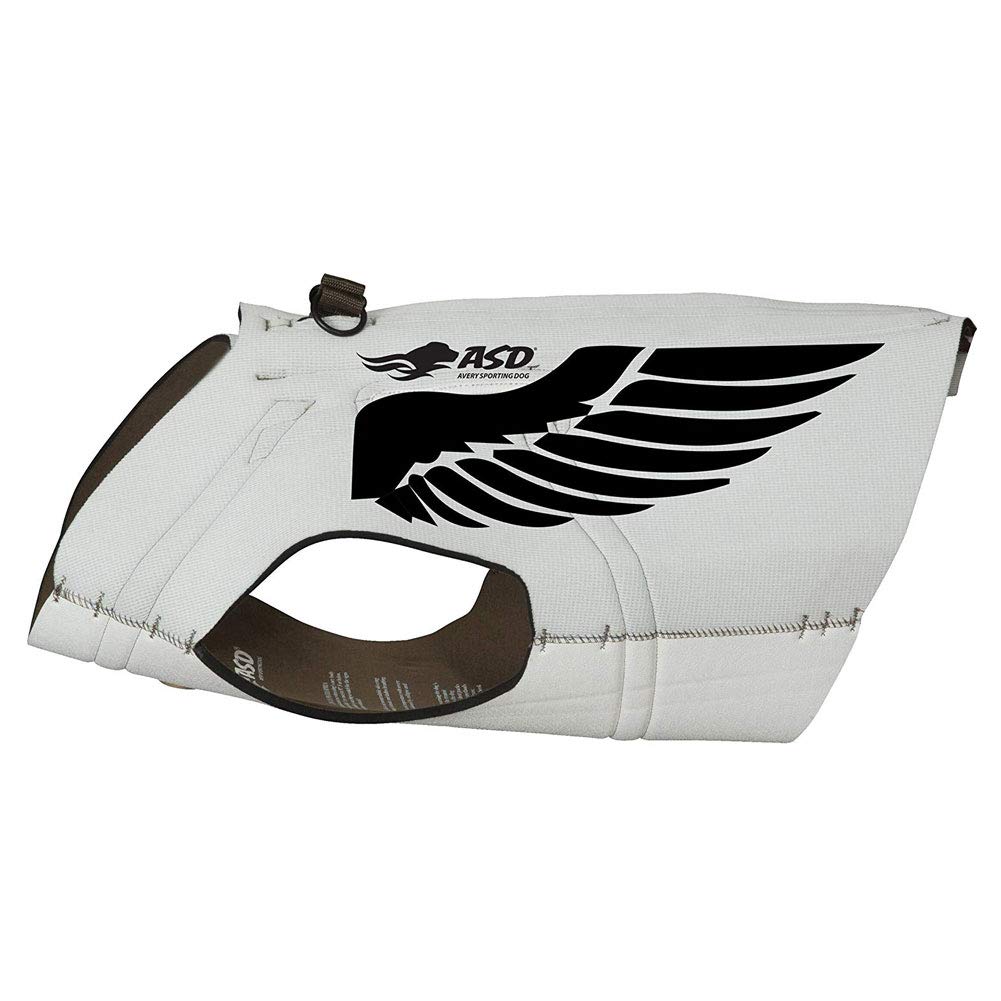 Dog Hunting Apparel White Hunting Dog Parka - 3mm Neoprene Snow Goose ...