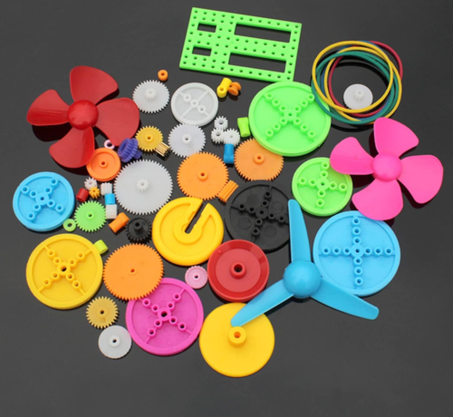 Amazon.com: 0.5 Mold DIY Plastic Motor Gears Set Plastic Crown Gear ...