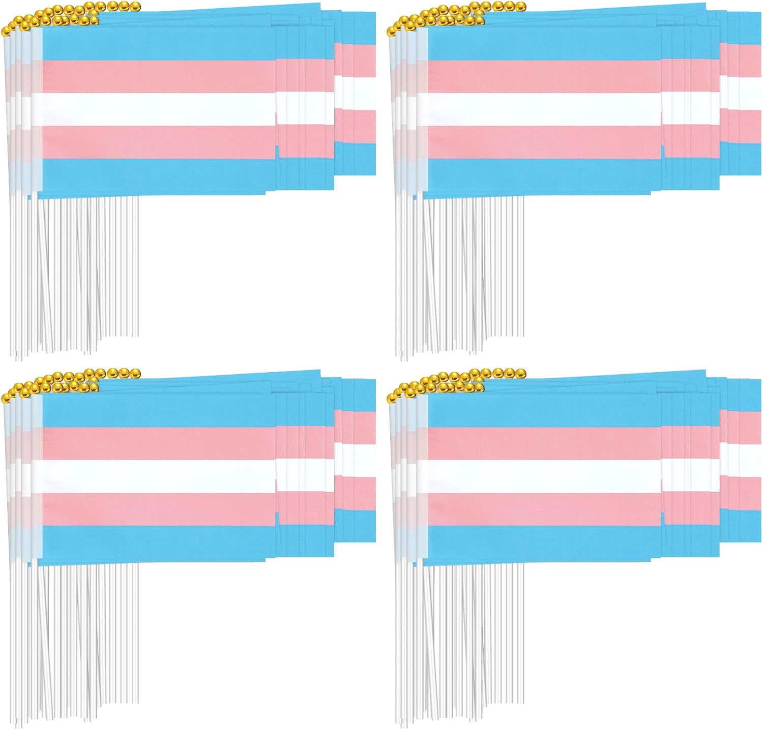 Amazon.com : Mixweer 200 Pcs Mini Transgender Flag Bulk Trans Pride ...