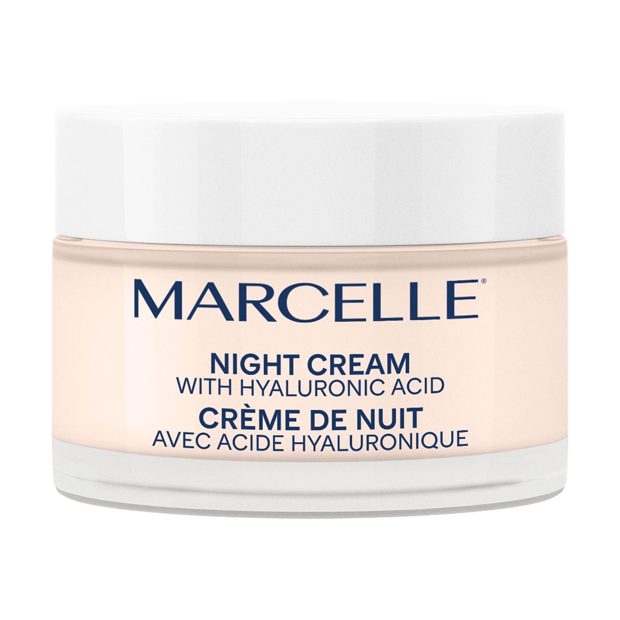 Marcelle – Crème de nuit à l’acide hyaluronique, végétalienne, sans ...