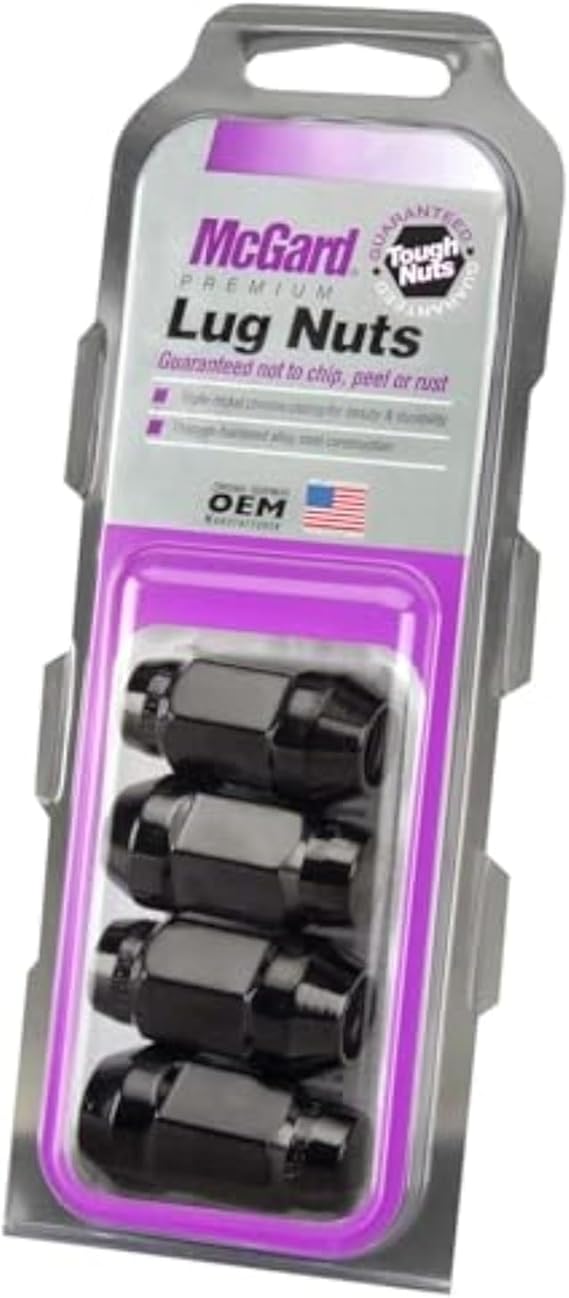 McGard 64015 Chrome/Black Bulge Cone Seat Style Lug Nuts (M12 x 1.5 ...