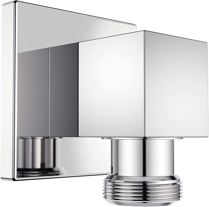100% Brass Wall Supply Elbow For Hand Shower, Solid Brass Square Wall ...
