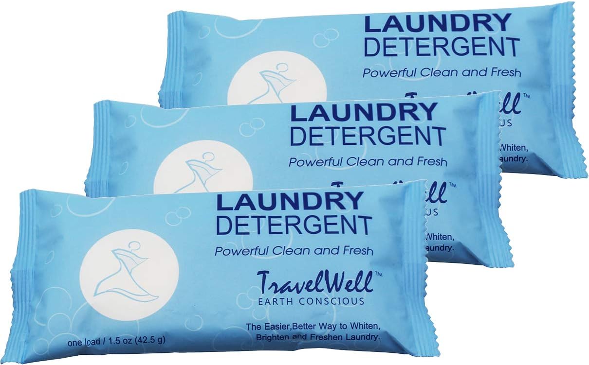Amazon.com: TRAVELWELL Individually Wrapped Travel Size Powder Laundry ...