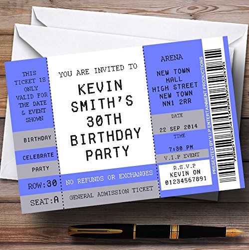 Concert Ticket Invitations