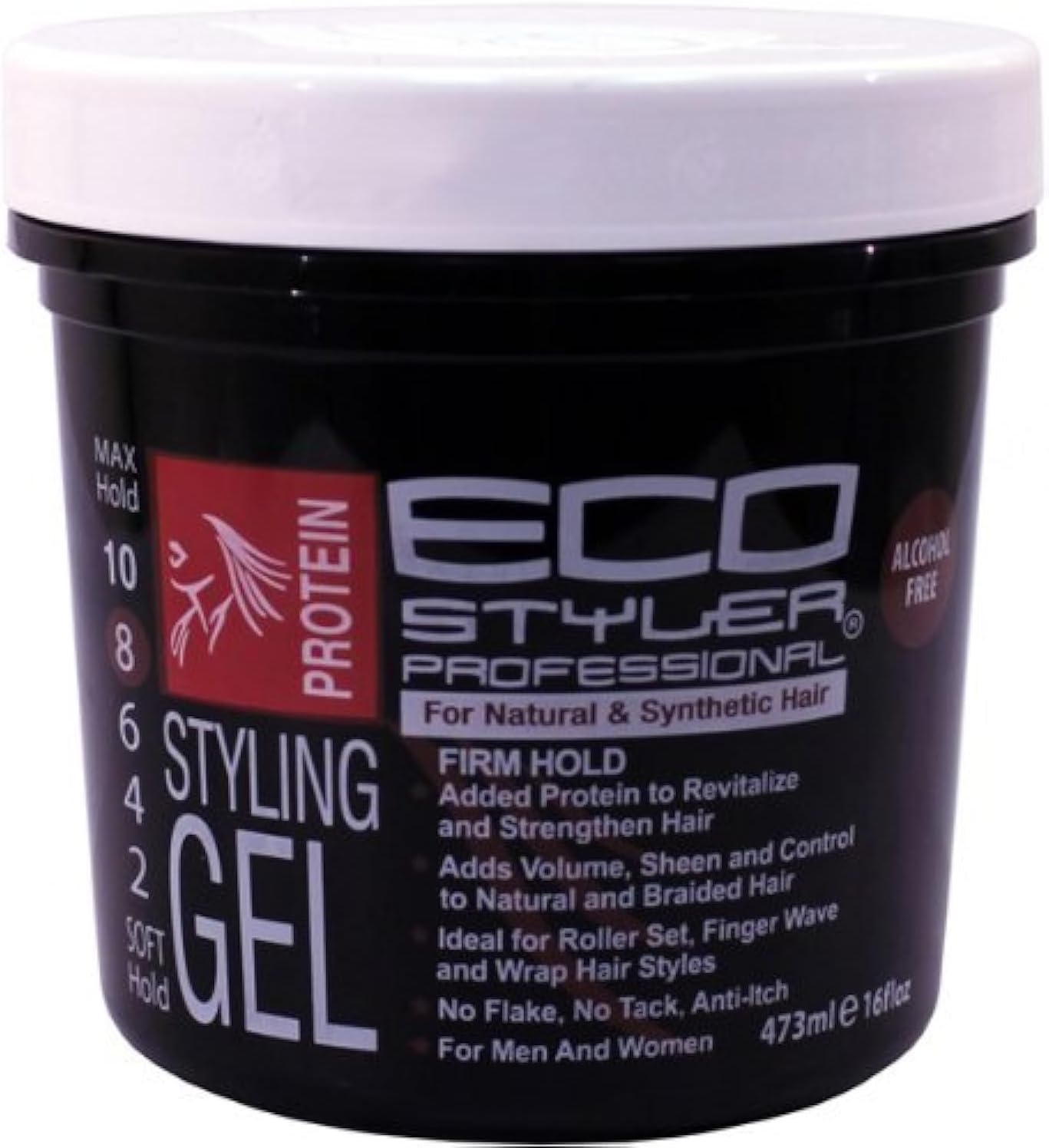 Amazon.com : Eco Style Styling Gel Super Protein, Black, 16 Ounce ...