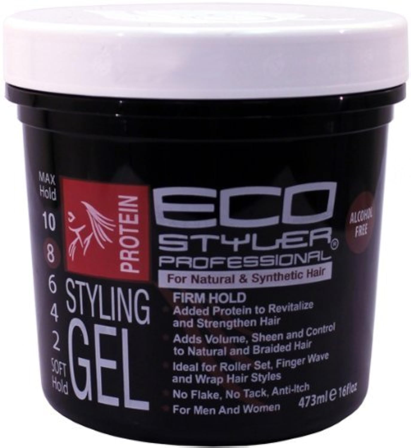 Amazon.com : Eco Style Styling Gel Super Protein, Black, 16 Ounce ...