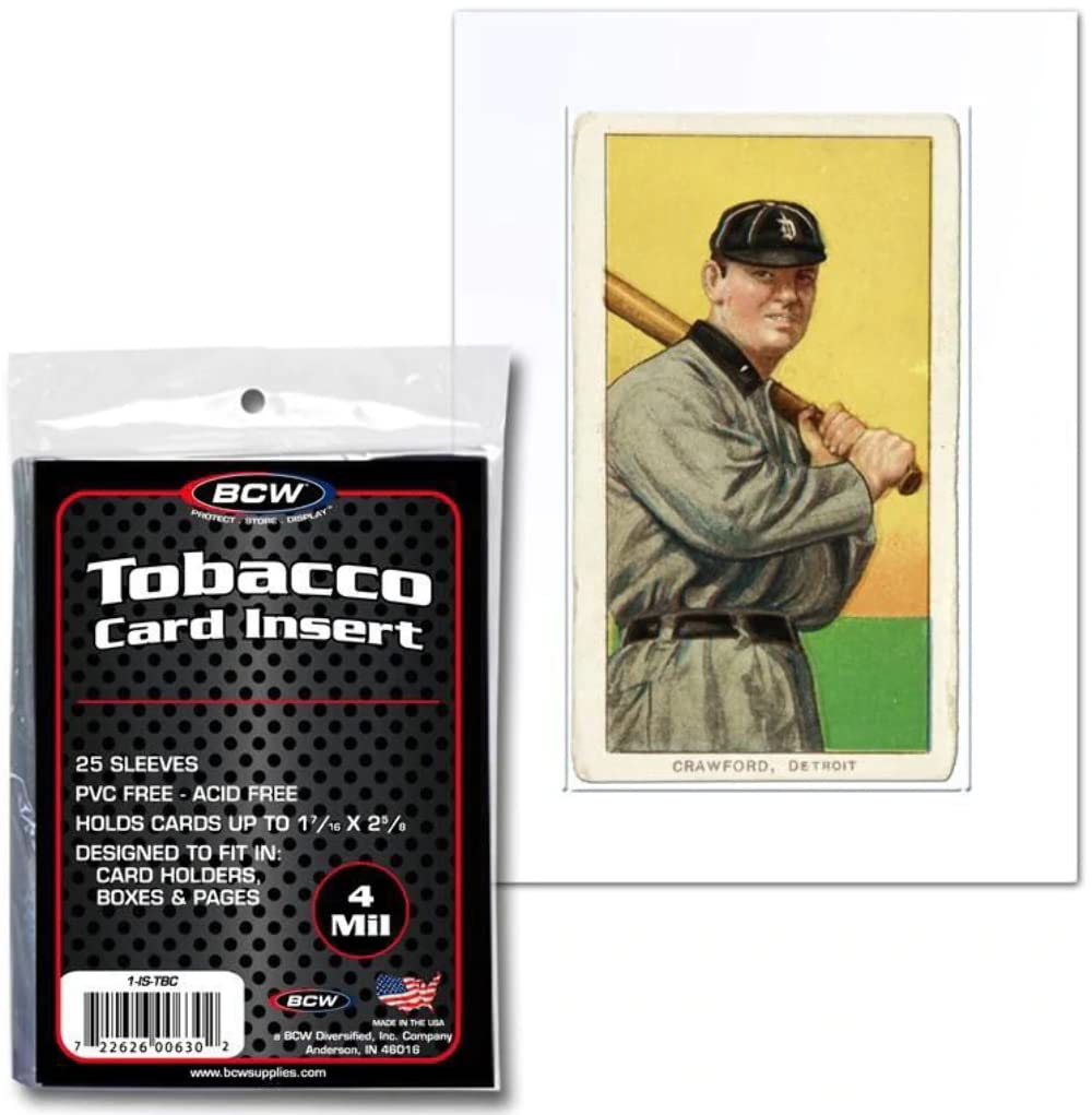 Snapklik.com : BCW Tobacco Card Insert Sleeves - 25ct Protect And Store ...