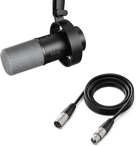 Amazon.com: FIFINE Dynamic Microphone with XLR Cable Bundle, XLR/USB ...