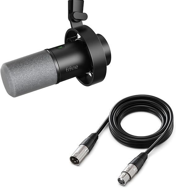 Amazon.com: FIFINE Dynamic Microphone with XLR Cable Bundle, XLR/USB ...